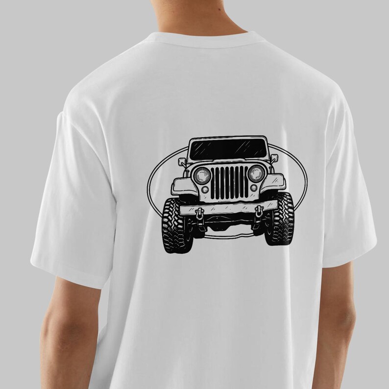 Jeep SVG PNG, Offroad 4x4 Front View 4WD Trail Rig, Adventure Overland ...