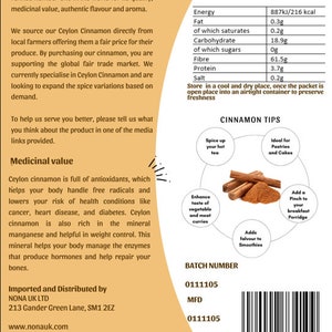 True Ceylon Cinnamon Powder |100% Authentic | Cinnamon Ground | Premium ...