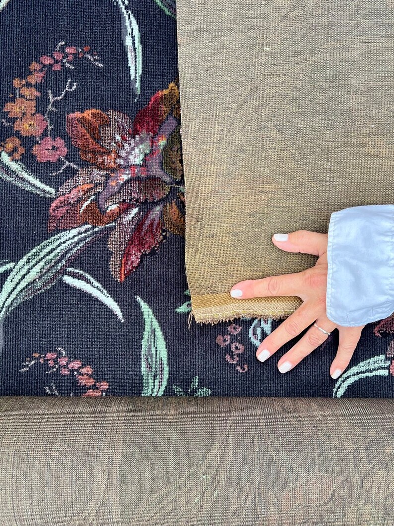 Floral Velvet Upholstery Vintage Print - Velvet Upholstery Fabric - Etsy