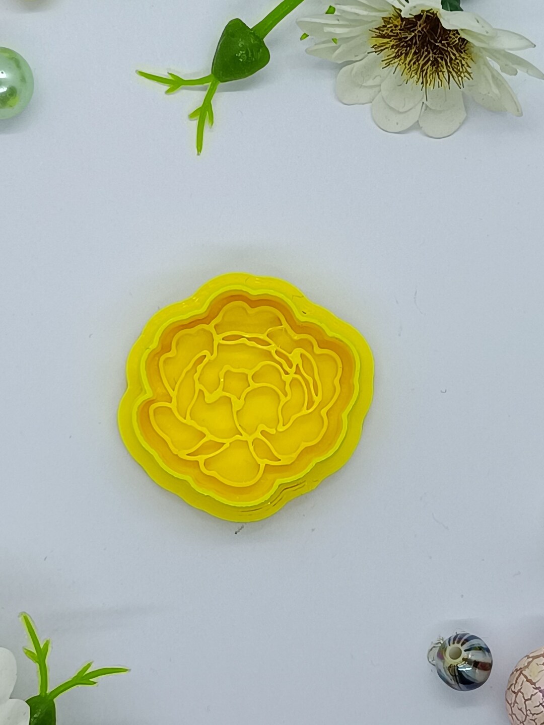 Peony Flower 3 - 3D STL File (digital File) for Polymer Clay Cutter - Etsy