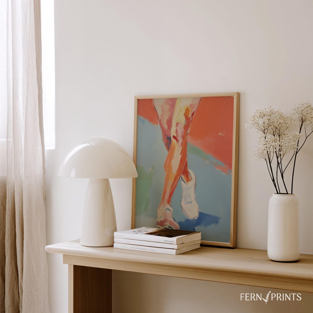 Runner Wall Art Running Gift Marathon Poster Fitness Wall Decor Gym ...