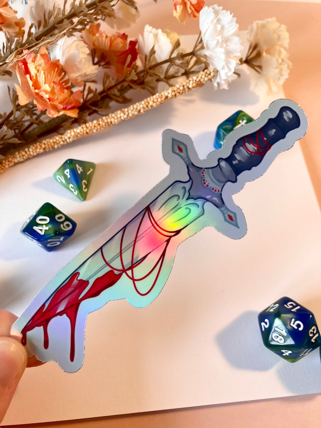 Baldur's Gate 3 Astarion-inspired Holographic Dagger Sticker D&D, RPG ...