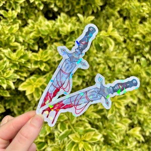 Baldur's Gate 3 Astarion-inspired Holographic Dagger Sticker - D&D, RPG ...