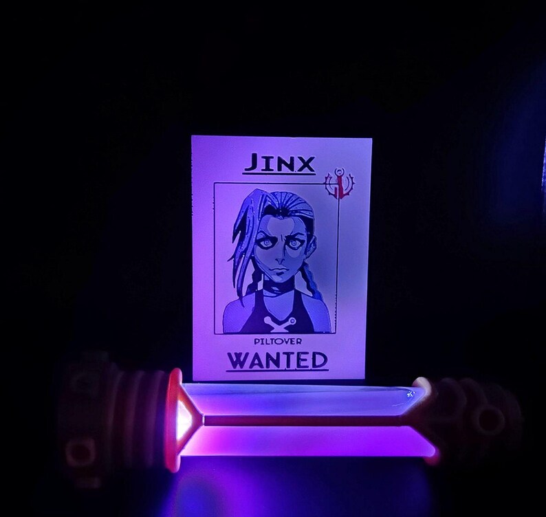 Highly Detailed Arcane Shimmer Vial + Hextech Crystal + Jinx Wanted ...