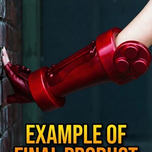 Custom-made 3D Printed Cammy White Gauntlets: Street Fighter Cosplay ...