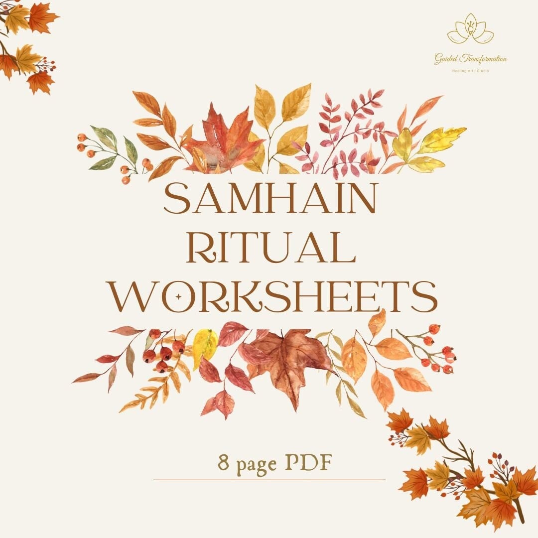 Samhain Printable Ritual Worksheets - Etsy