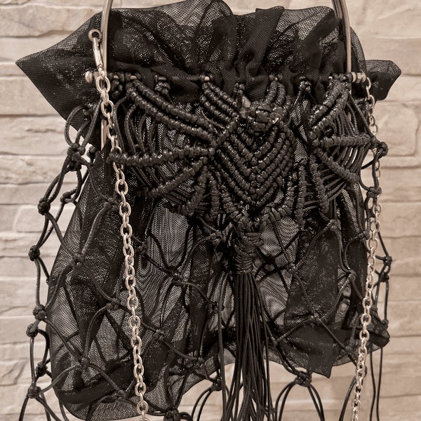 Lined Drawstring Bag, White Wicker Basket With Bamboo Handles for Bride ...