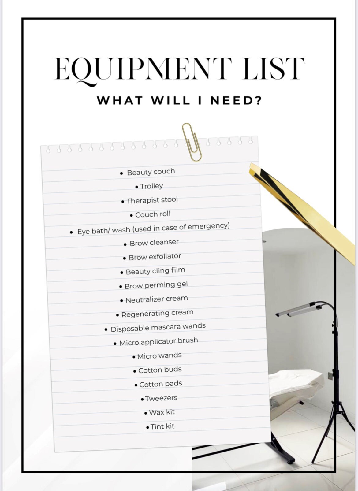 Brow Lamination Masterclass Template Etsy