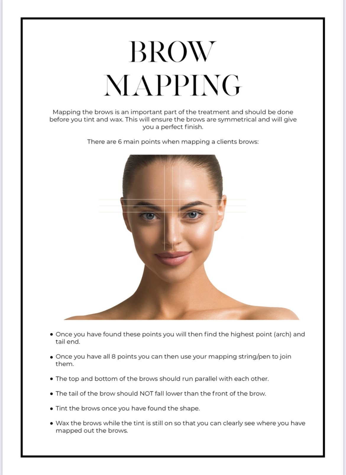 Brow Lamination Masterclass Template - Etsy