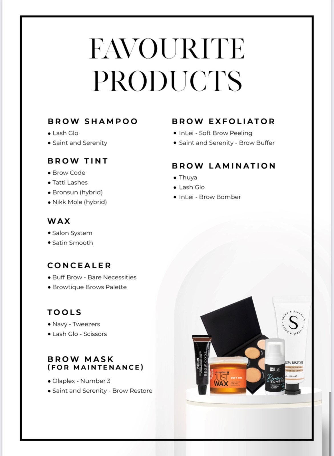 Brow Lamination Masterclass Template Etsy