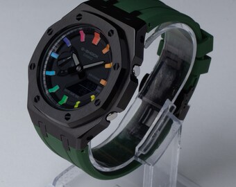Custom Casio G-shock Painted by Hand Golden Sky Casioak GA-2100 44mm - Etsy