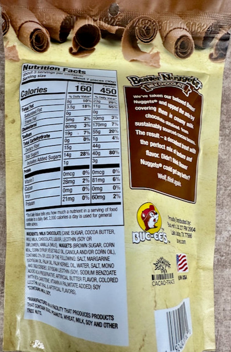 Beaver Nuggets Sweet and Chocolate Covered Buc-ee's Beaver - Etsy