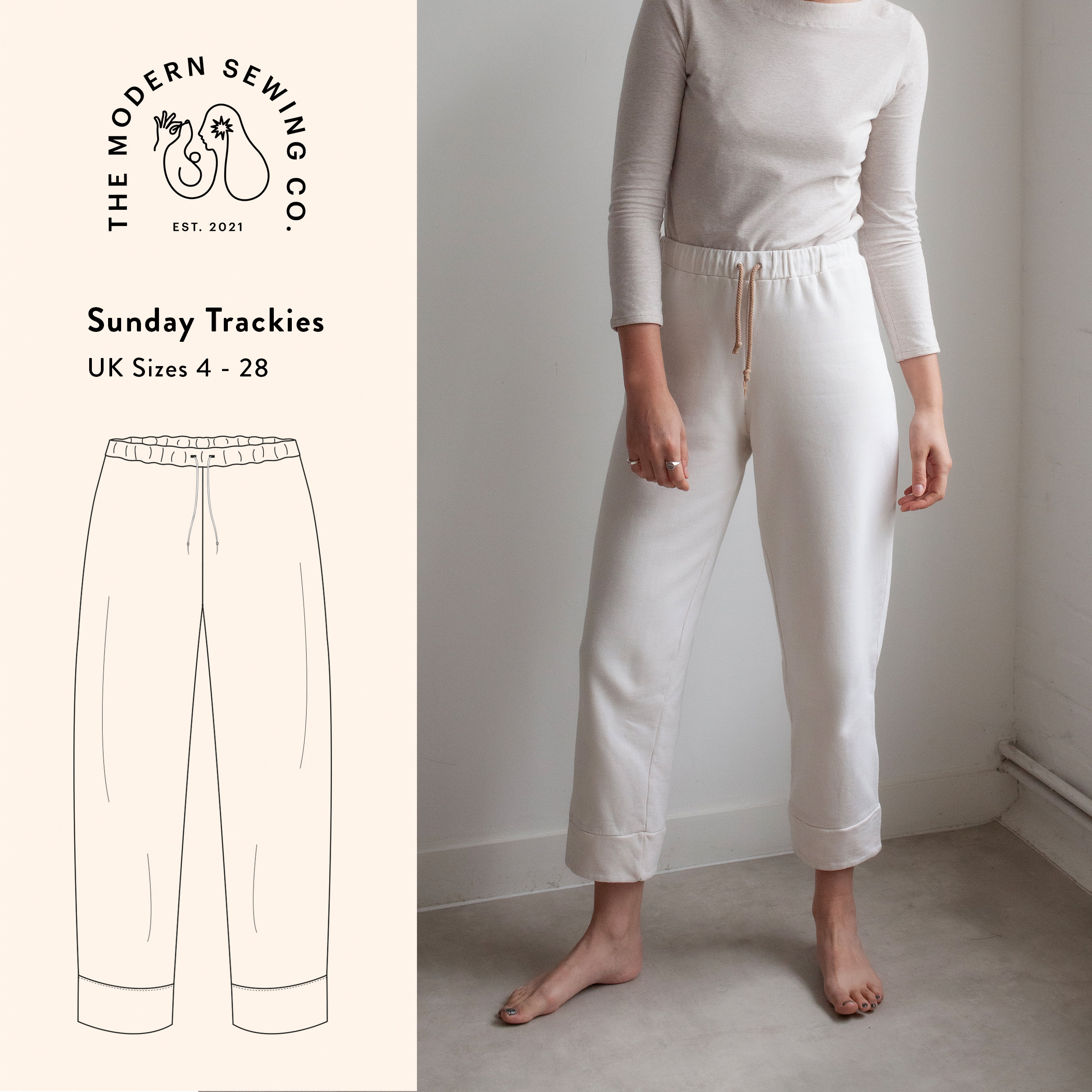 Sunday Trackies PDF Sewing Pattern UK Size 4-28 - Etsy