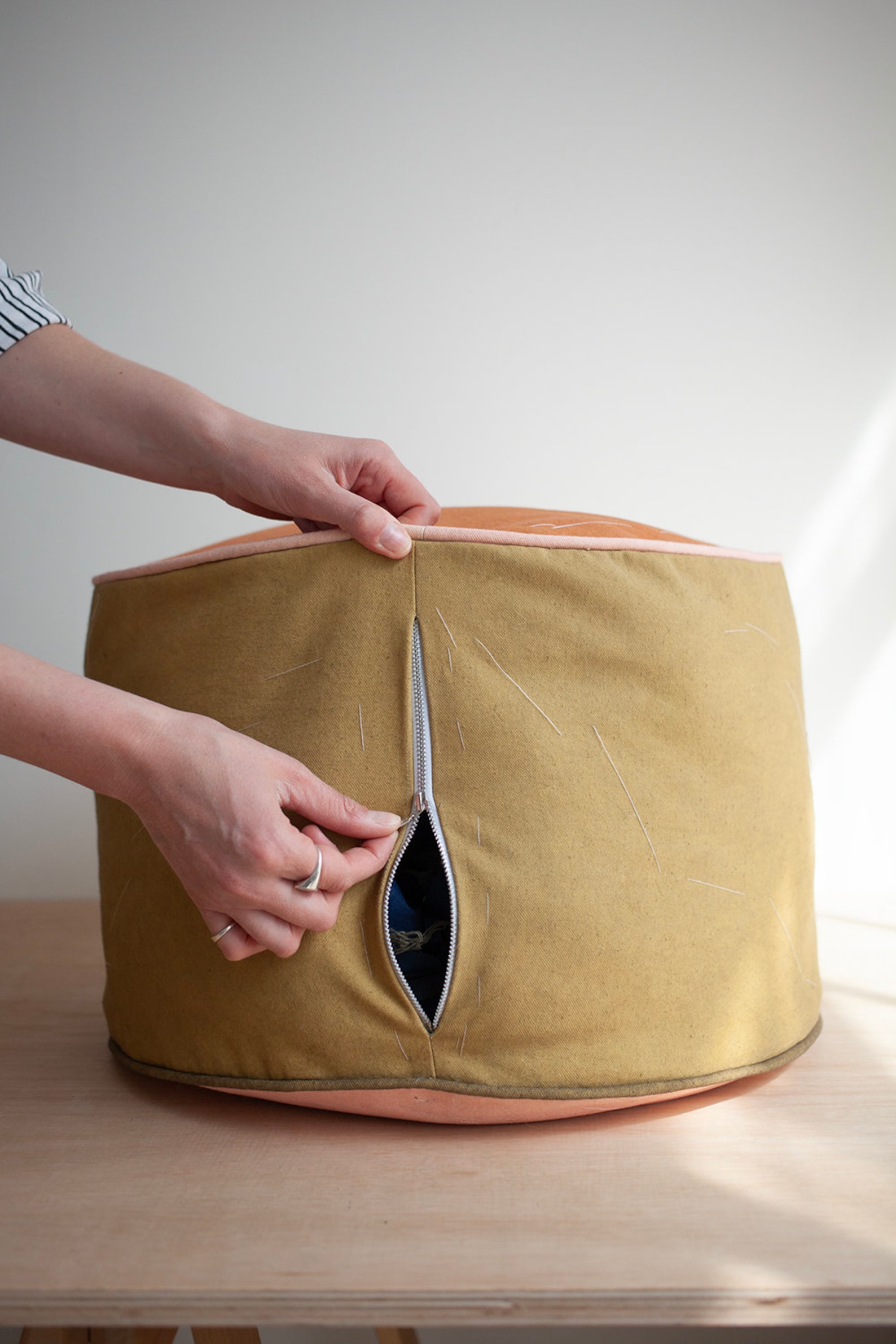 Zero Waste Pouffe, PDF Sewing Pattern - Etsy