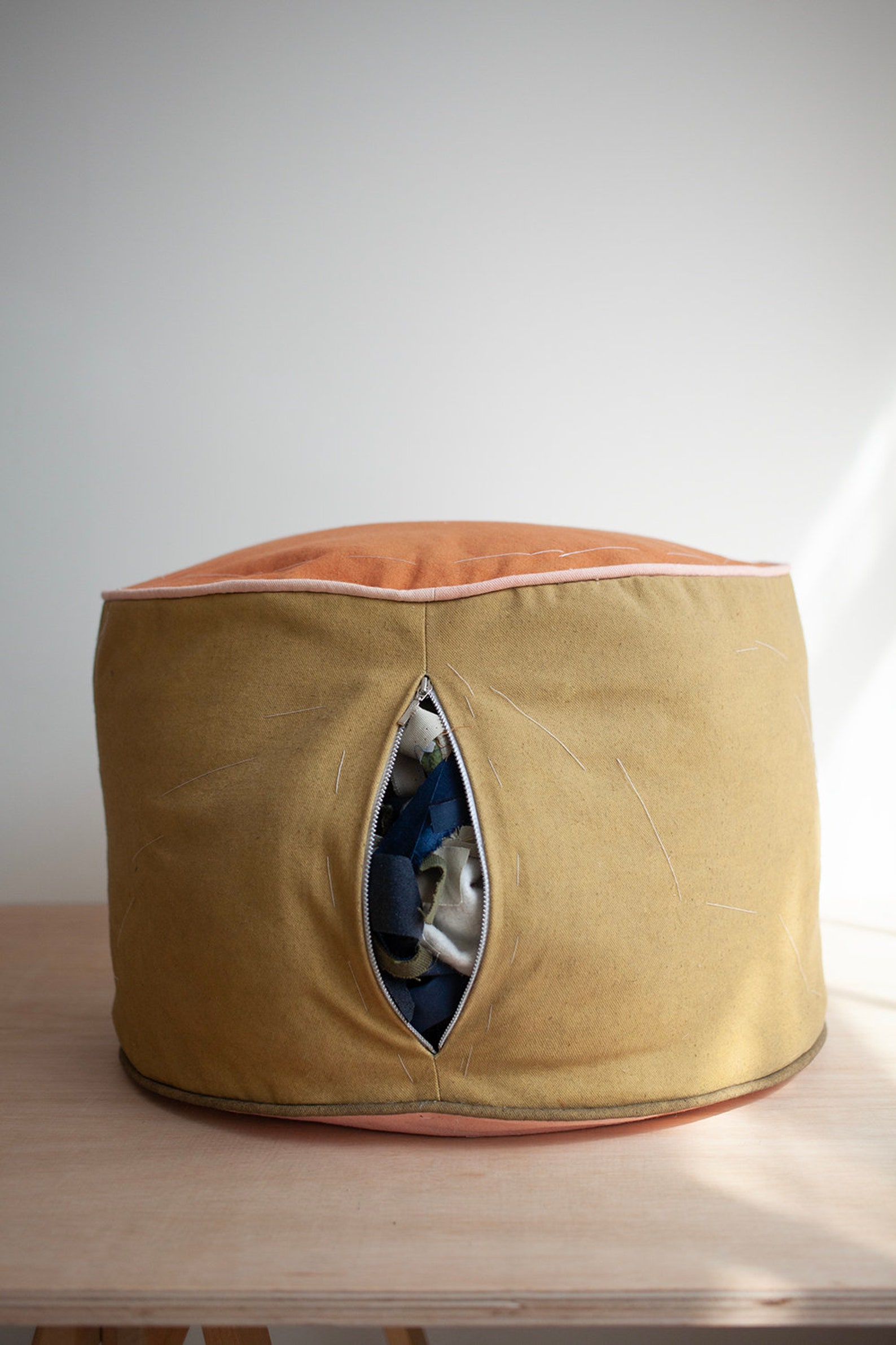 Zero Waste Pouffe, PDF Sewing Pattern - Etsy