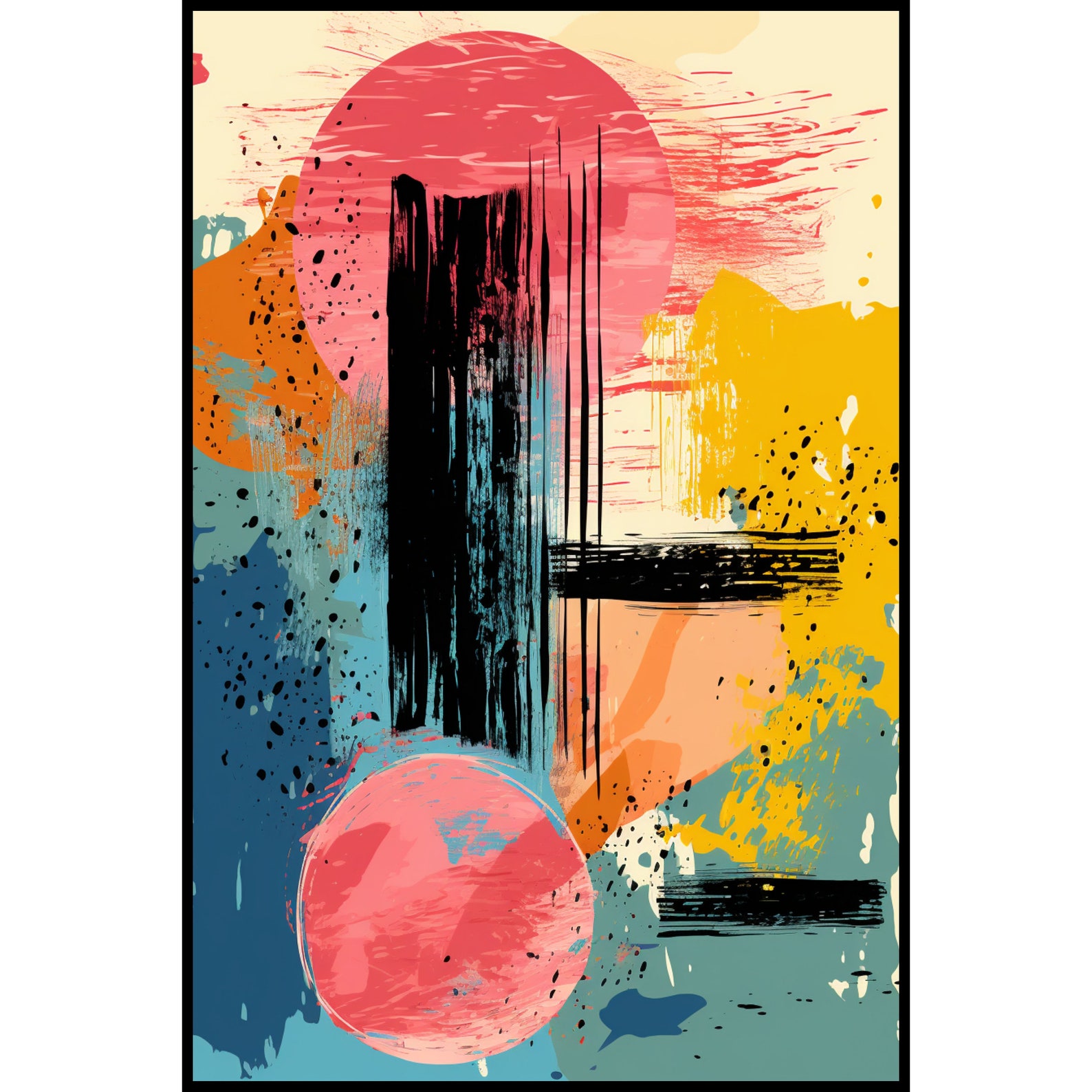 Abstract Modern Art Set Digital Wall Art Abstract Art Print Set of 3 ...