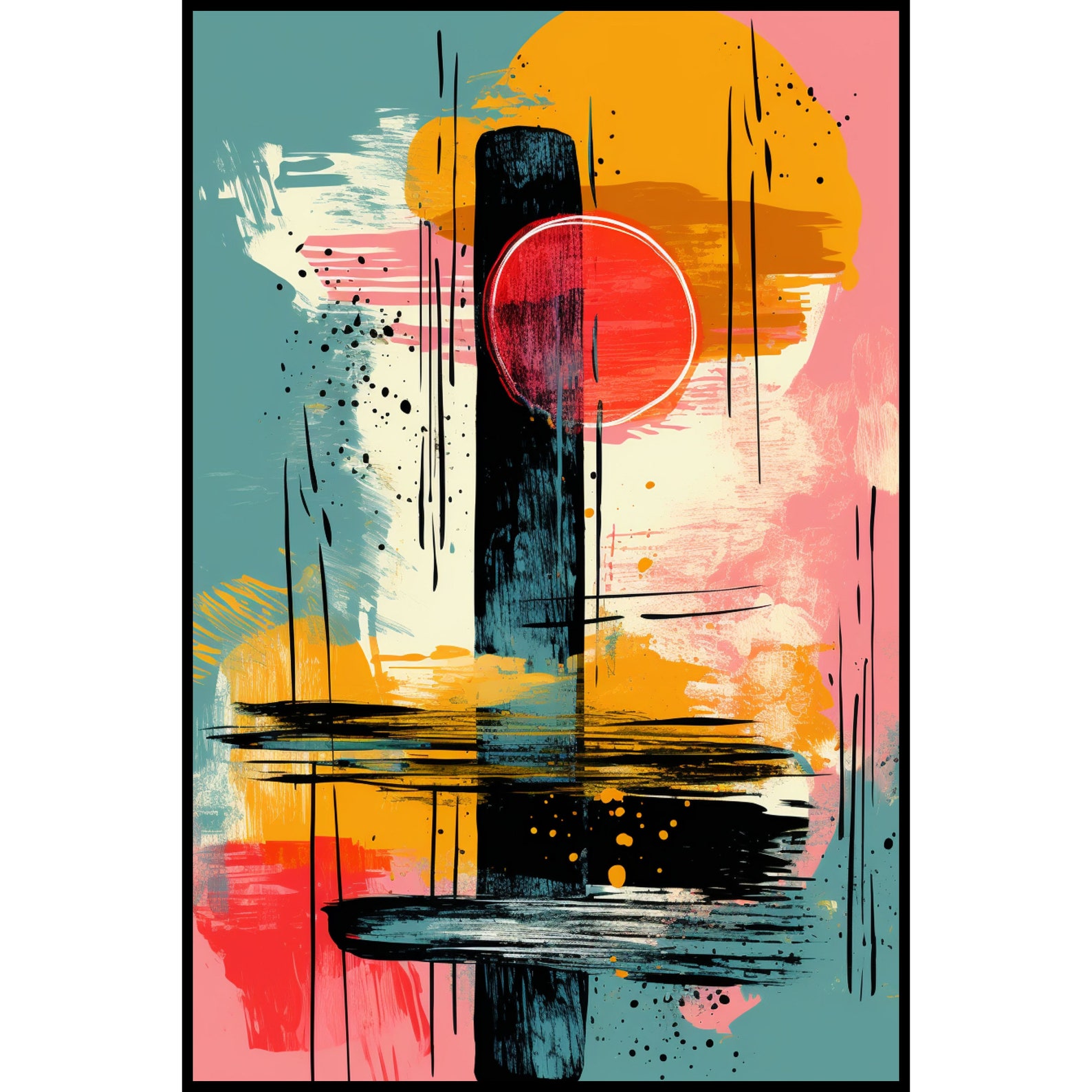 Abstract Modern Art Set Digital Wall Art Abstract Art Print Set of 3 ...