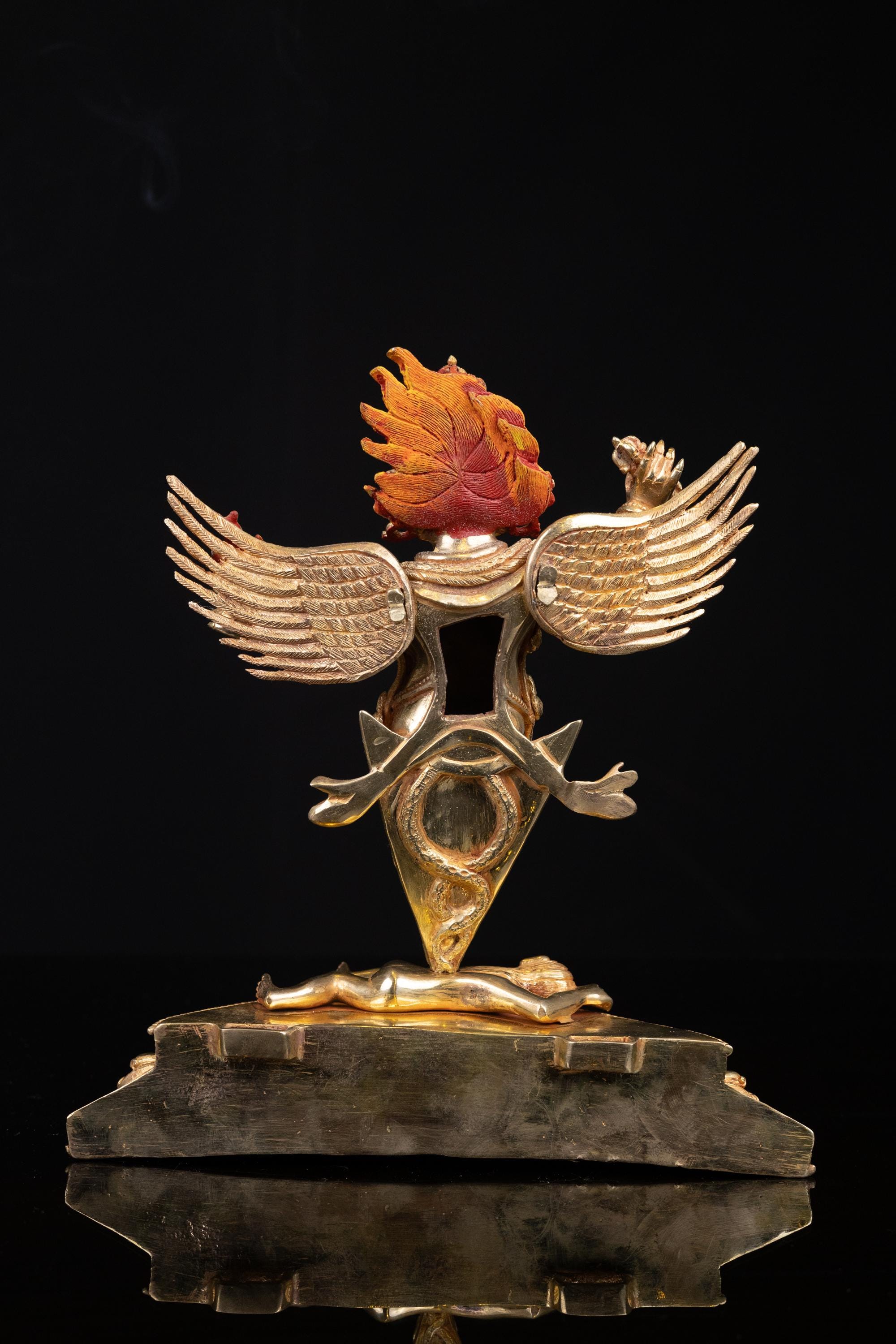Vajra Garuda Statue | Handcrafted Tibetan Guardian Deity | Brings ...