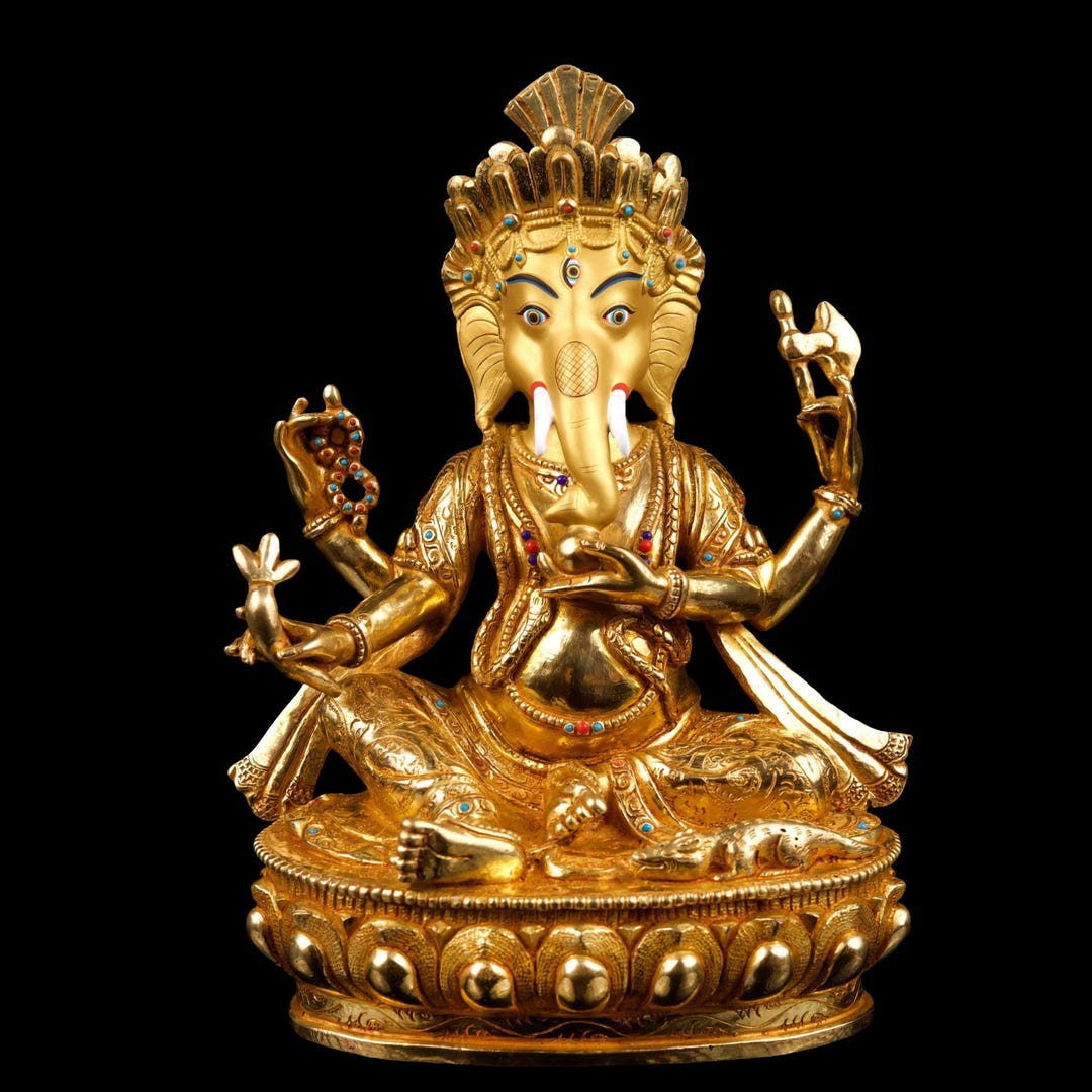 4 Arm Ganesh Statue | Remover of Obstacles & God of Wisdom ...