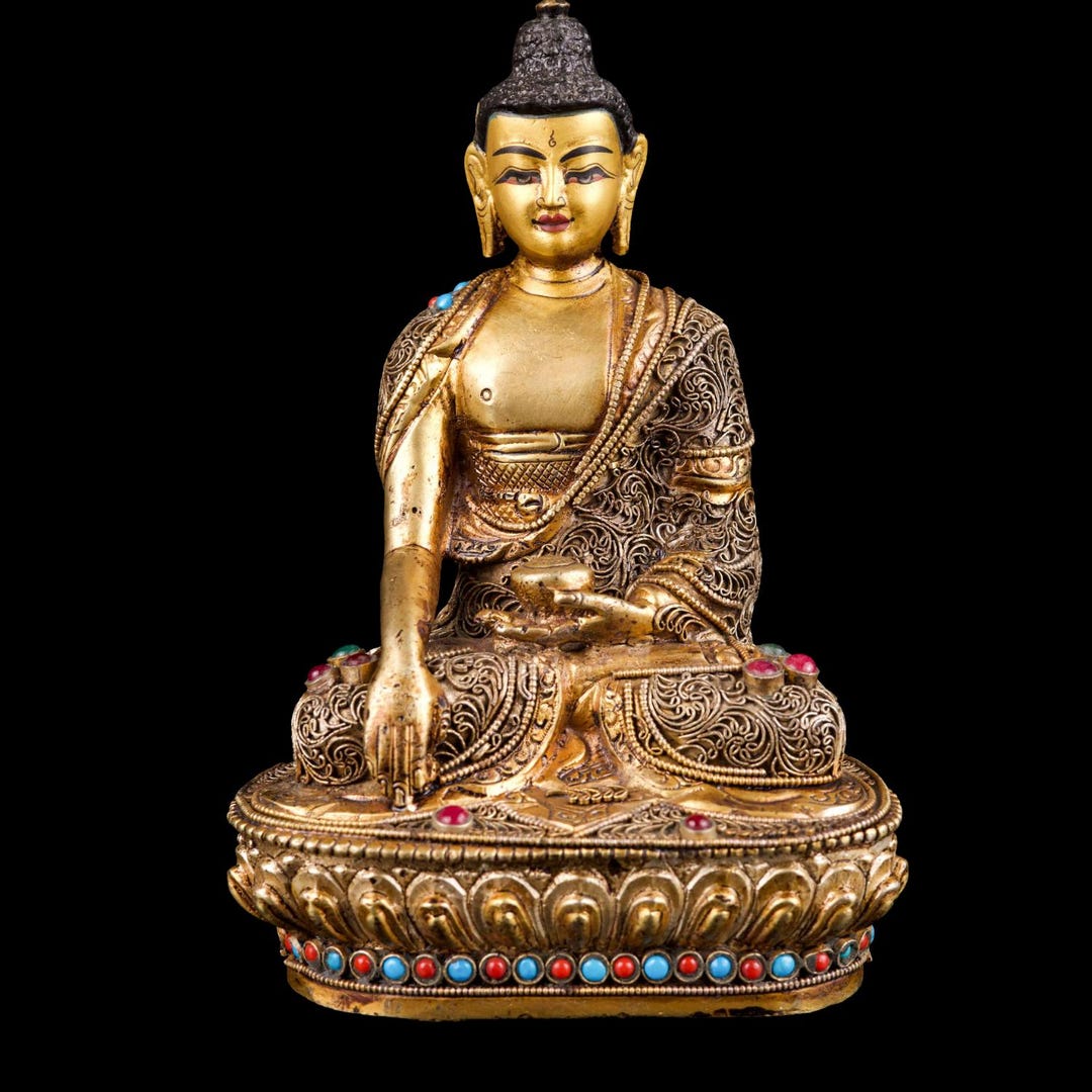 Shakyamuni Buddha Statue | Enlightened Teacher | Handmade Tibetan ...