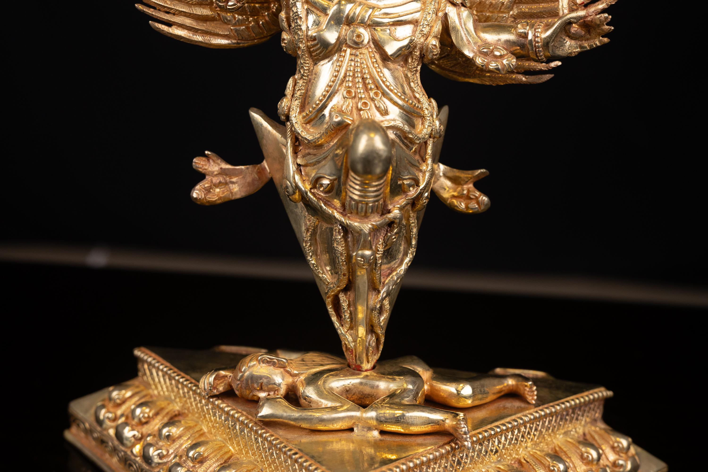Vajra Garuda Statue | Handcrafted Tibetan Guardian Deity | Brings ...