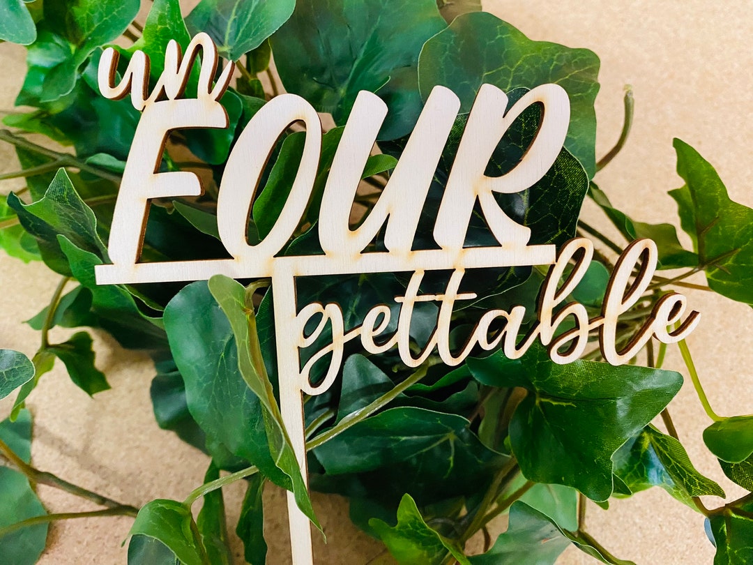 Cake Topper Fourth Birthday / Cake Topper Children's - Etsy