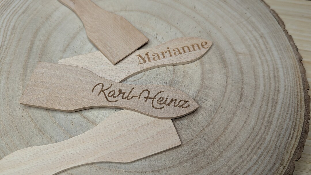 Personalized Wooden Raclette Scraper 13 Cm Long Gift for Father's Day ...