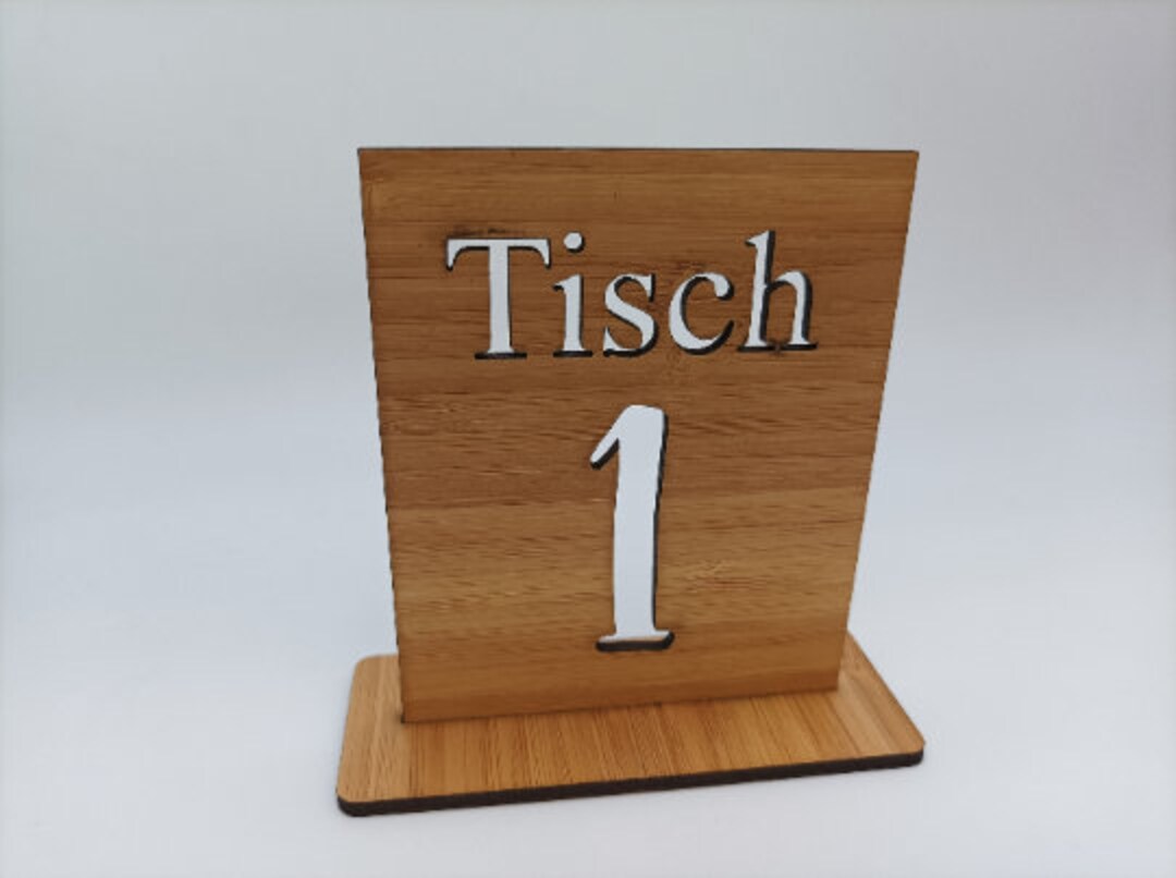 Table Numbers for Baptism and Communion Bamboo Wood Collection Stands ...