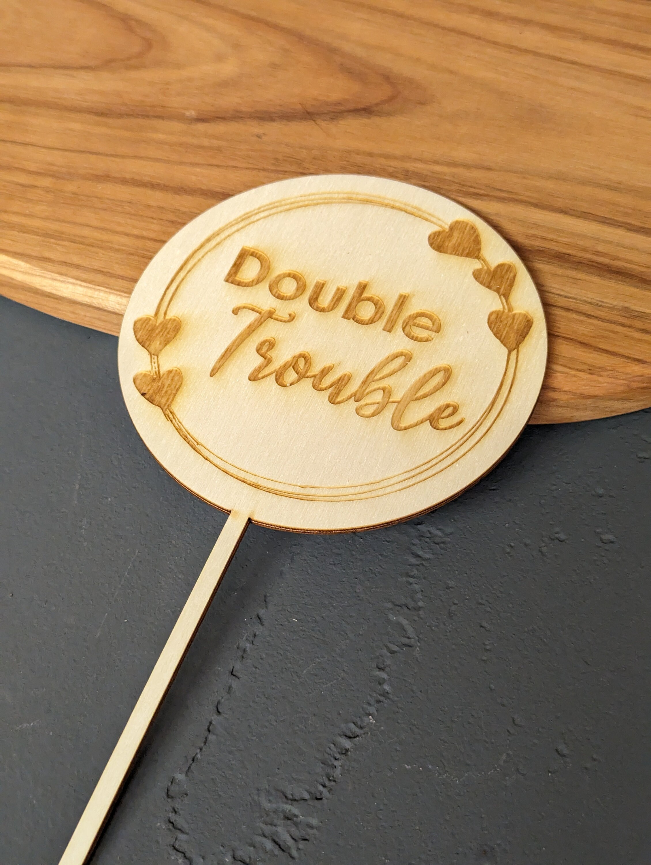 Caketopper for Twins Birthday Cake Topper for Twin Children or Second ...