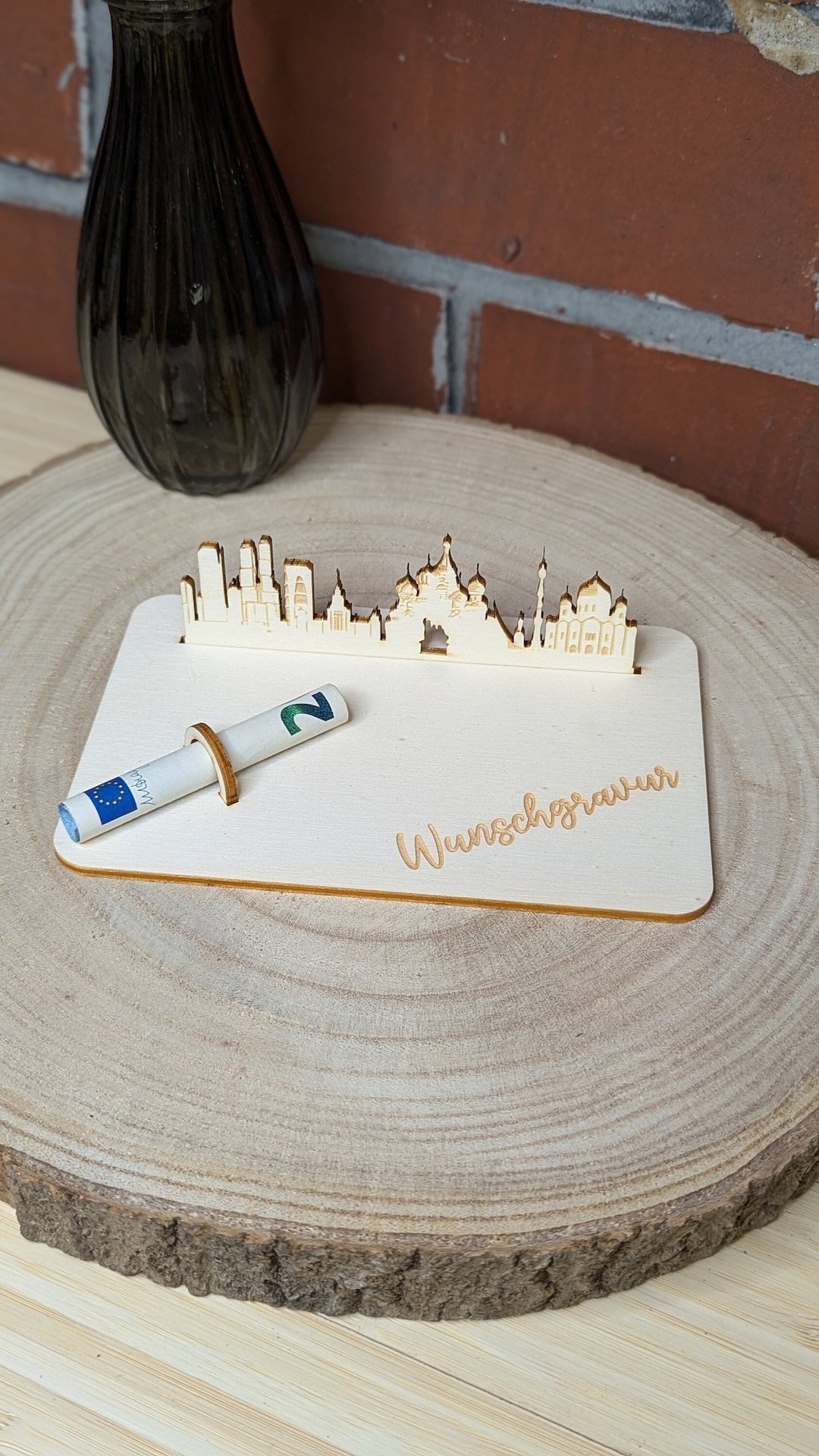 Moscow Skyline Money Gift Russia - Wooden Packaging - Birthday ...