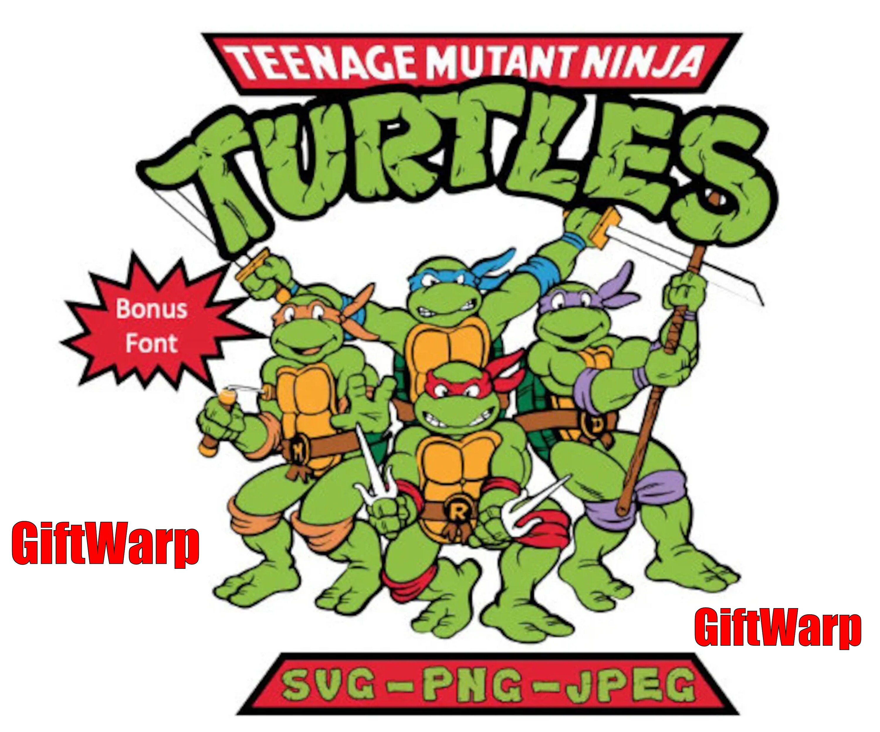 Ninja Turtles Mega Bundle Svg Pack Teenage Turtle Svg Cricut - Etsy