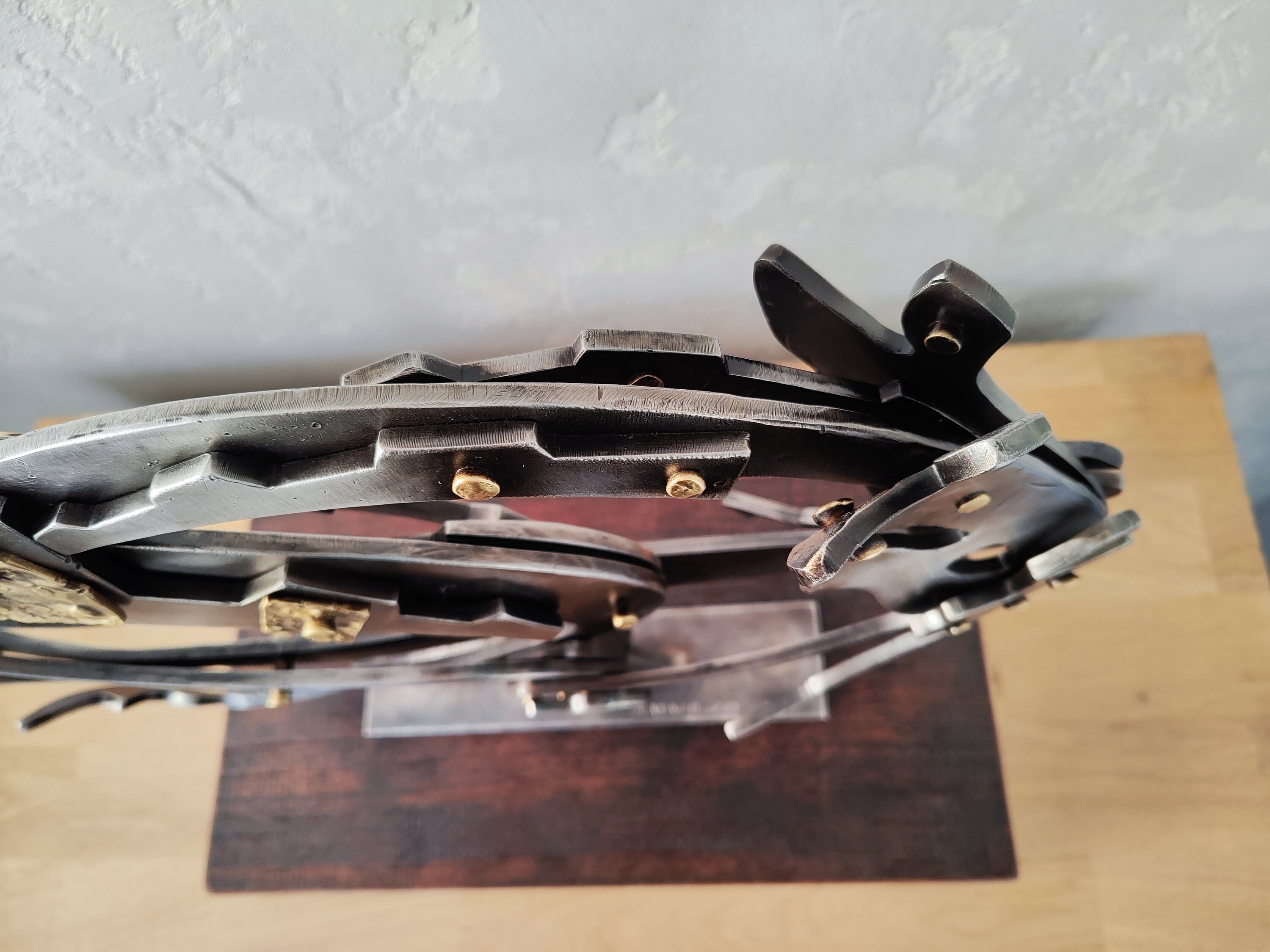 Steel Fish nautilus. Abstract Sculpture is a Decoration That Will Bring ...