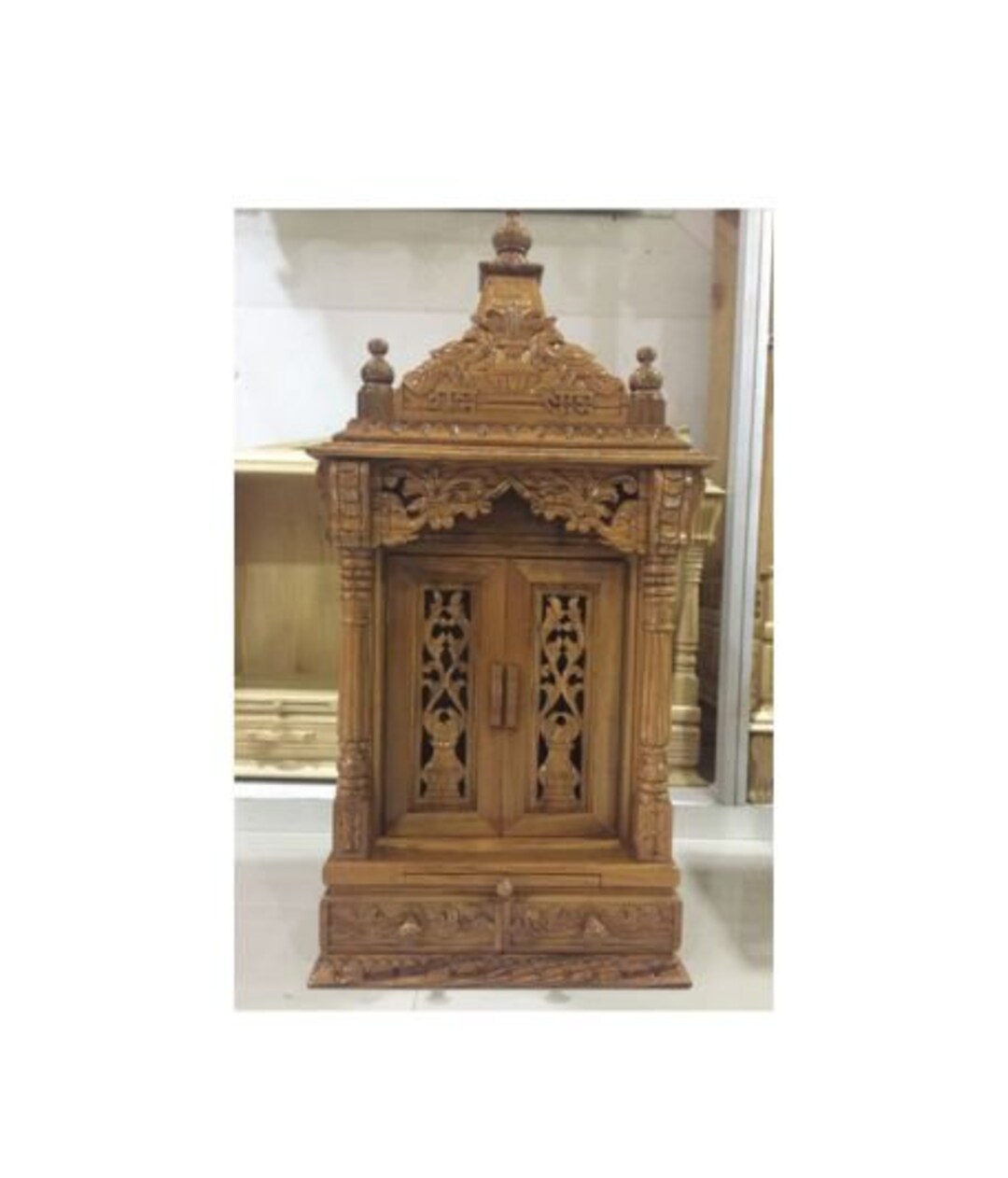 SHEESHAM Wooden Temple for Home Solid Wood Pooja Mandir for - Etsy
