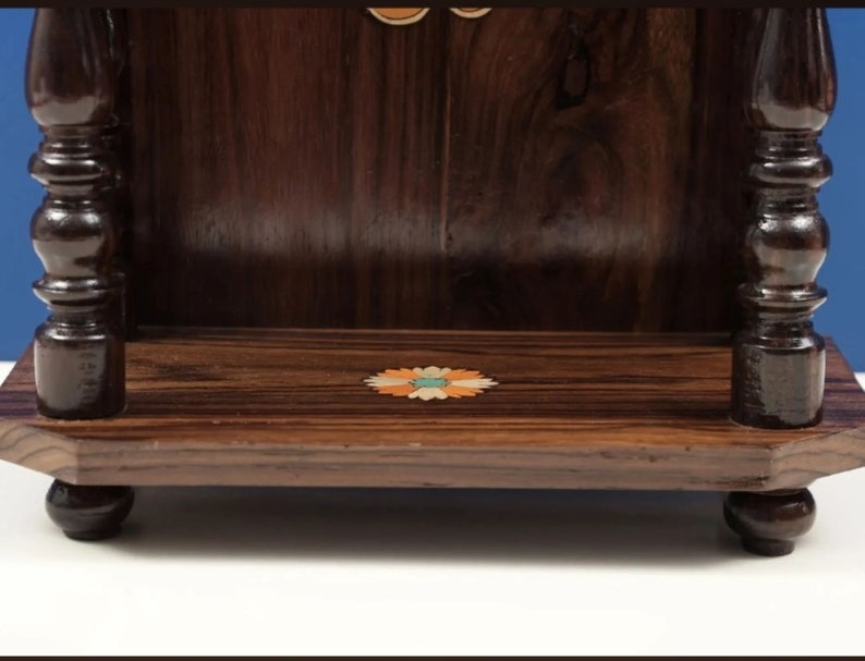 Wooden Home Temple, Pooja Mandir for Home, Teak Wood Temple, Mandir for ...