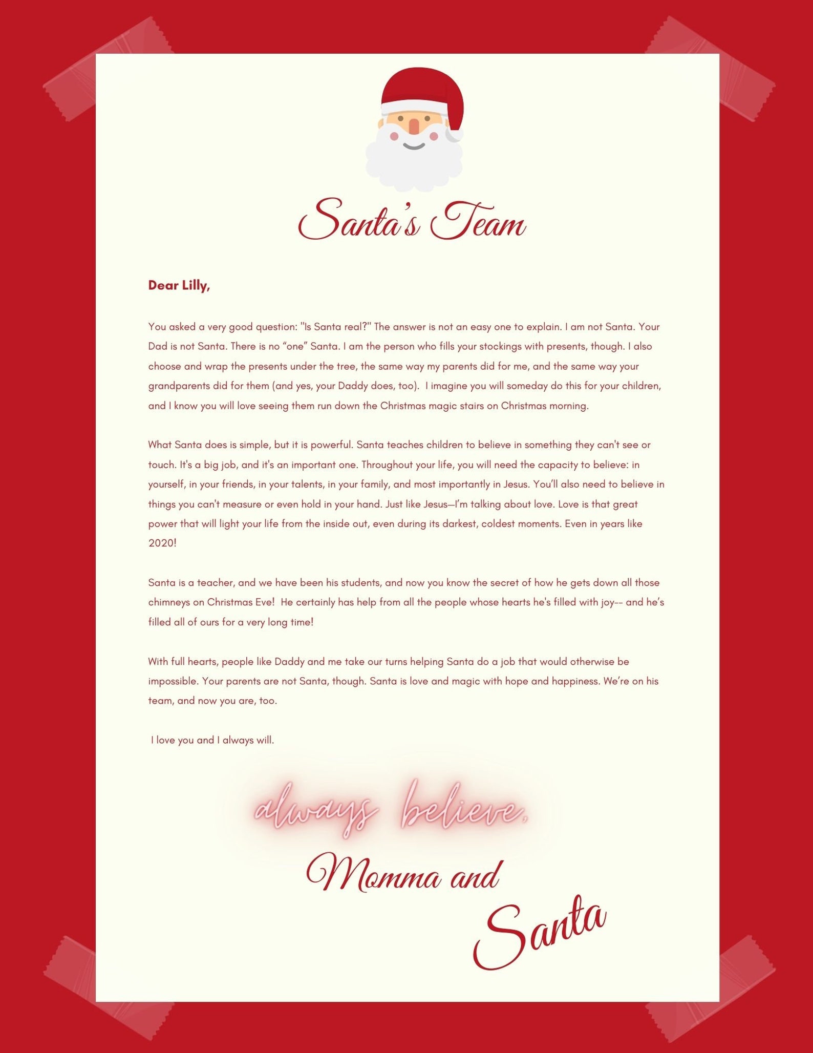 Santa Letter, Christmas Letters, Letter From Santa, Santa Claus Letter ...