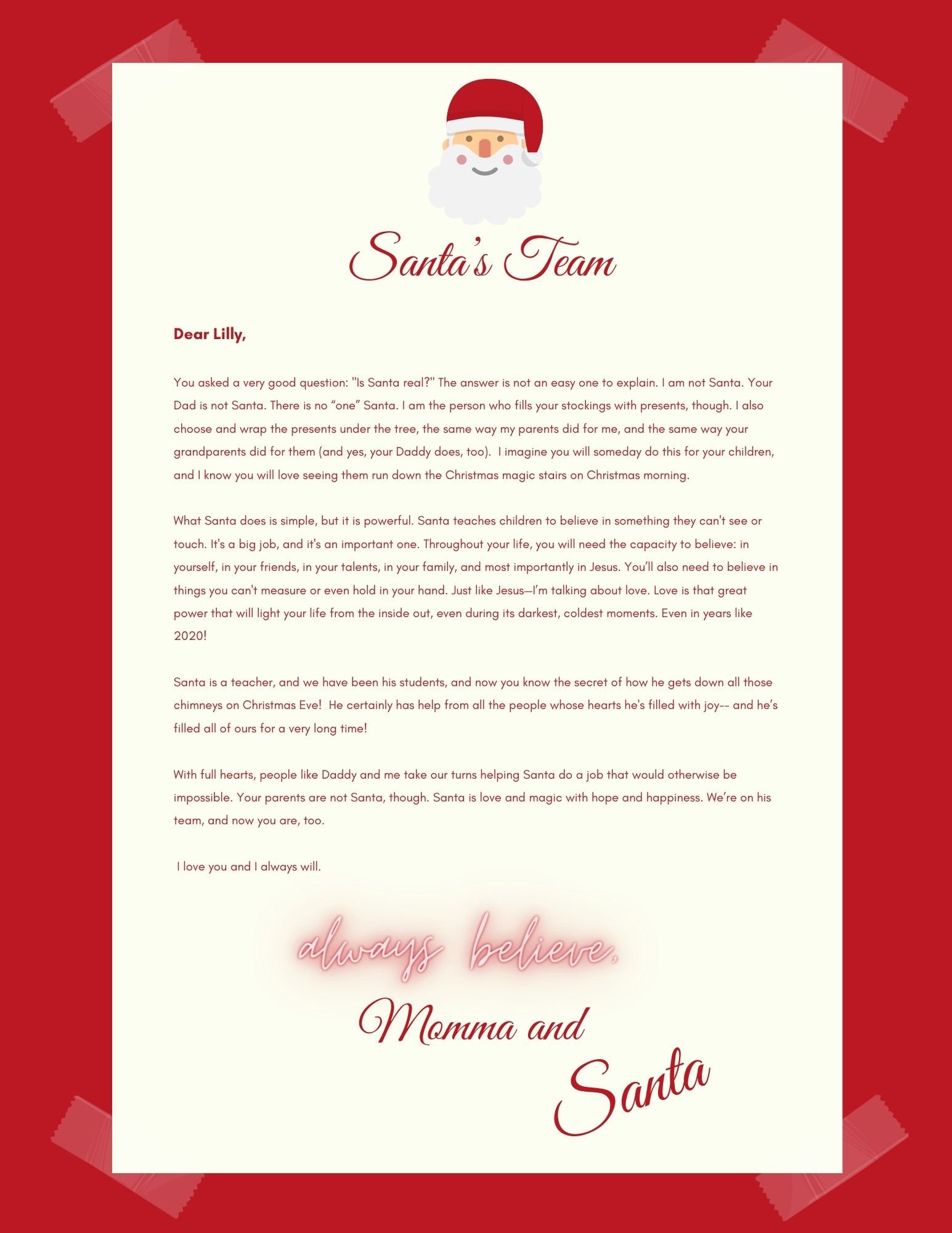 Santa Letter, Christmas Letters, Letter From Santa, Santa Claus Letter ...