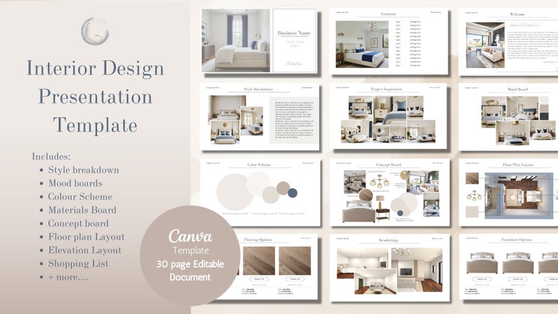Professional Interior Design Presentation | Design Project Proposal Template | Presentation ...
