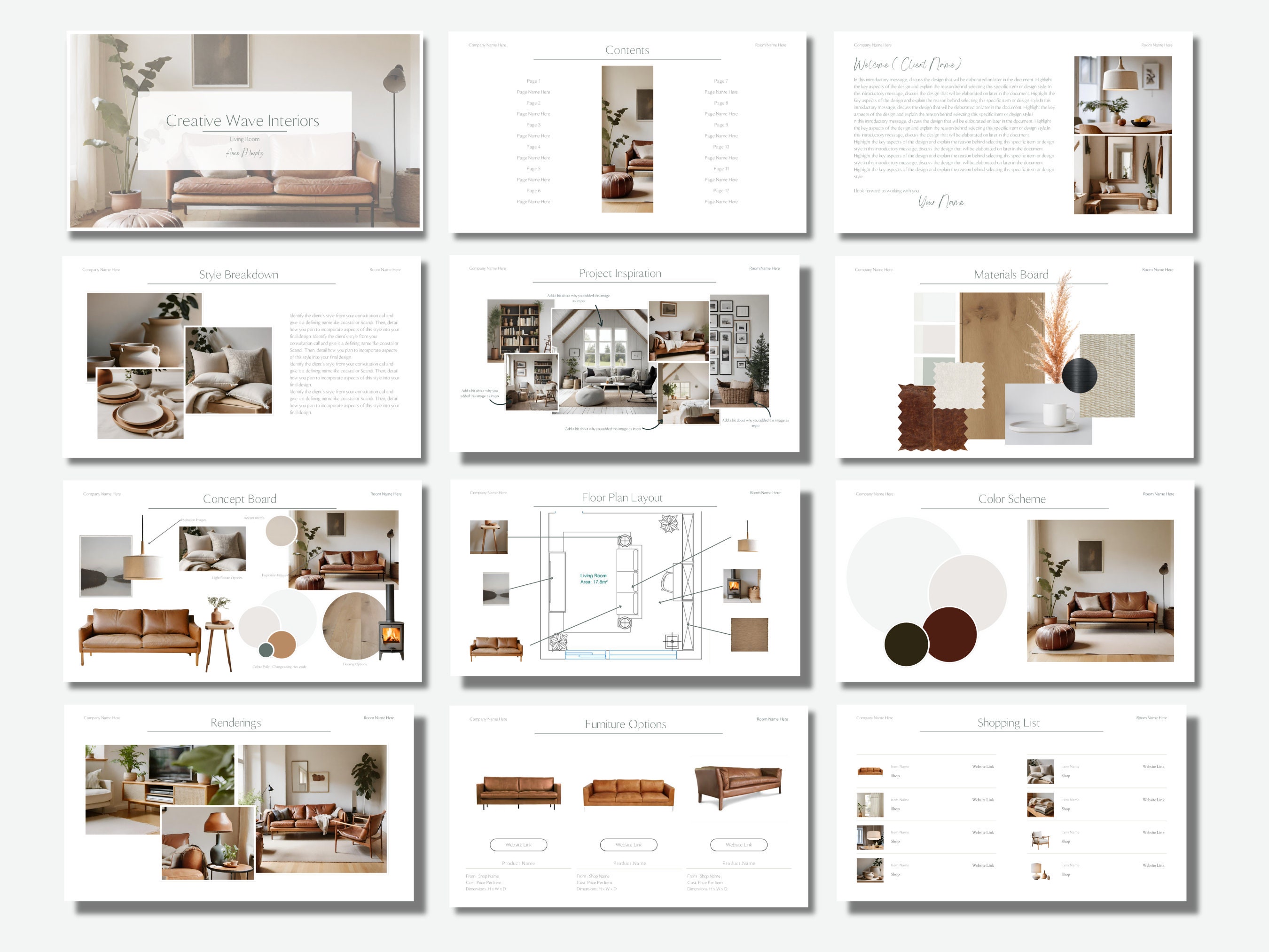 Professional Interior Design Presentation | Design Project Proposal ...