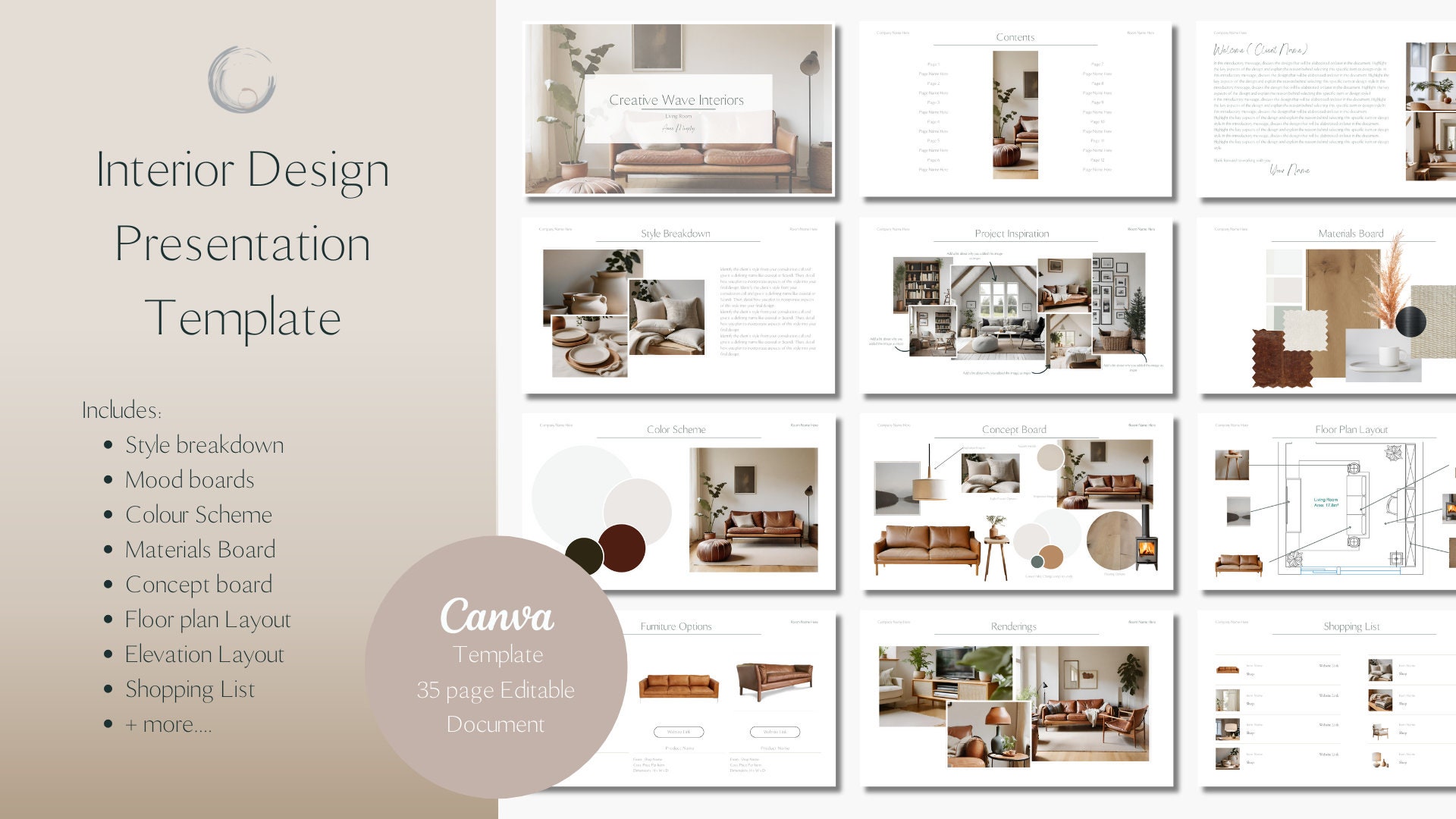 Professional Interior Design Presentation Design Project Proposal ...