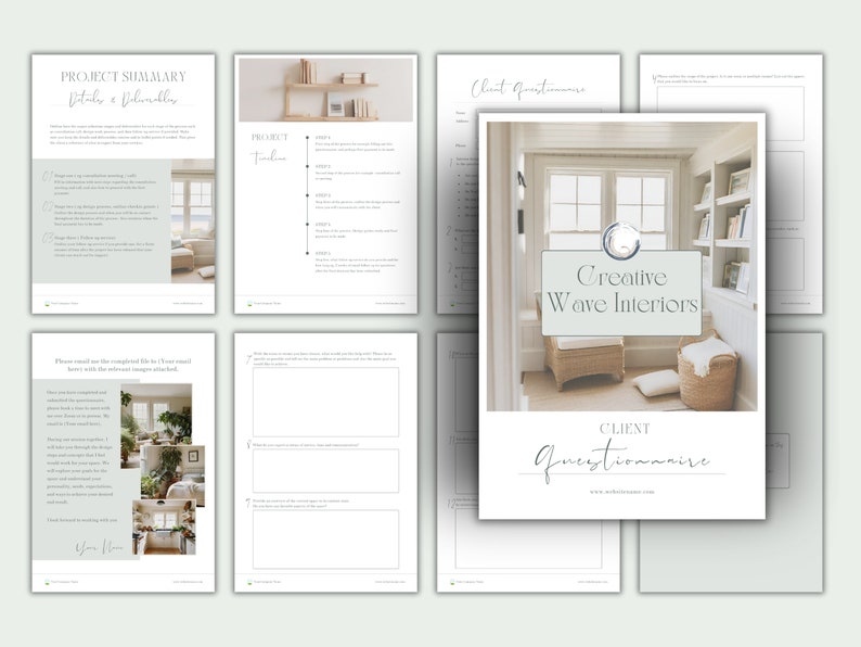 Interior Design Client Questionnaire | Client Onboarding | Design ...