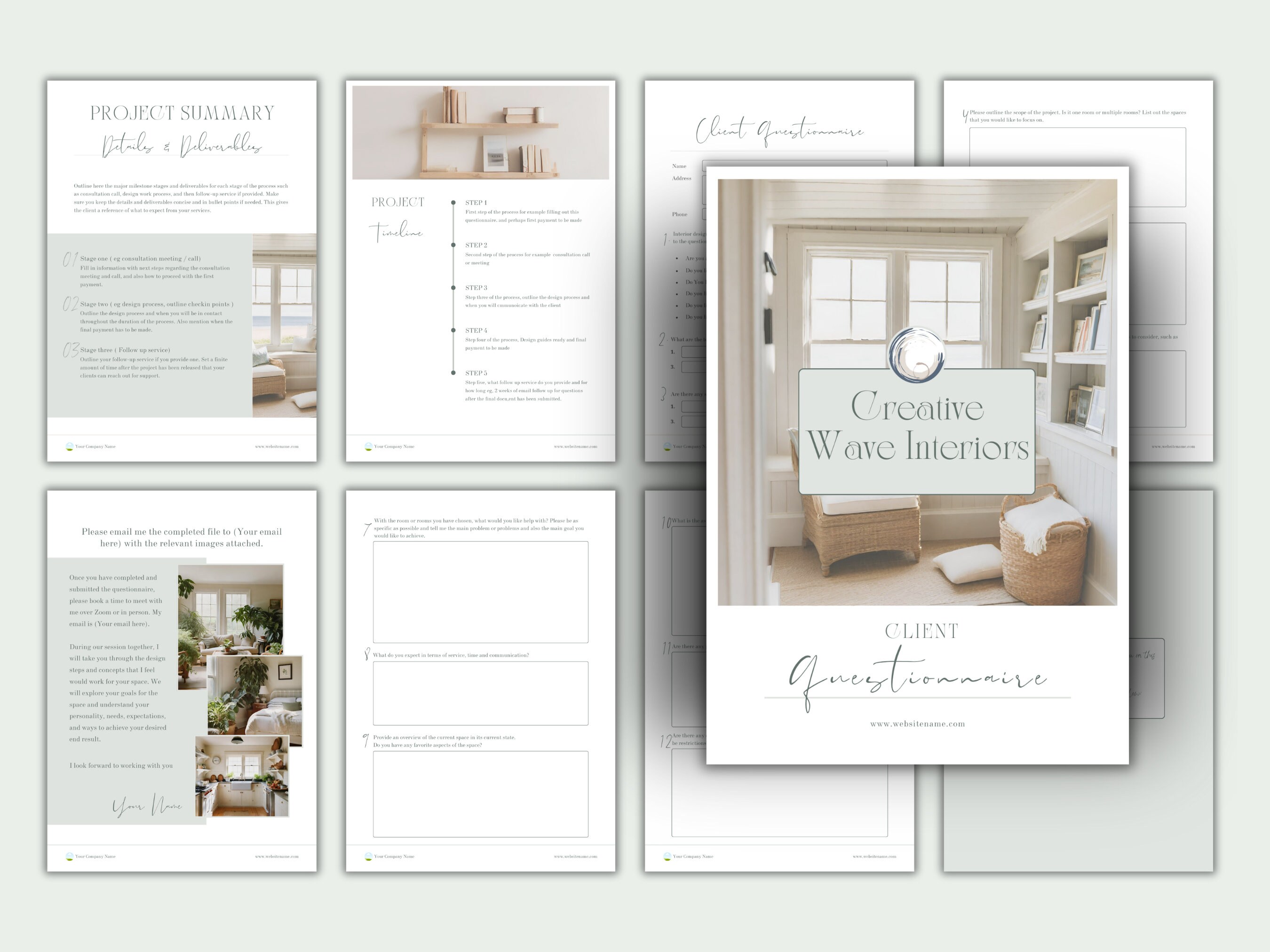 Interior Design Client Questionnaire | Client Onboarding | Design ...