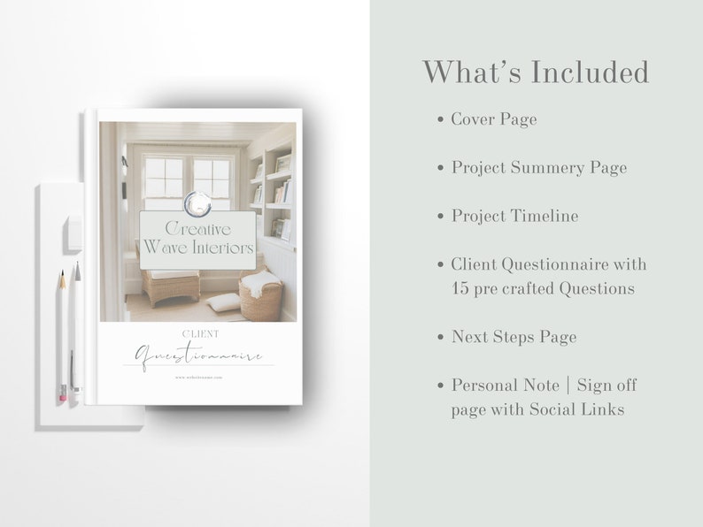 Interior Design Client Questionnaire Client Onboarding Design ...