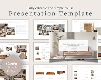Professional Interior Design Presentation Design Project Proposal Template Presentation Template ...