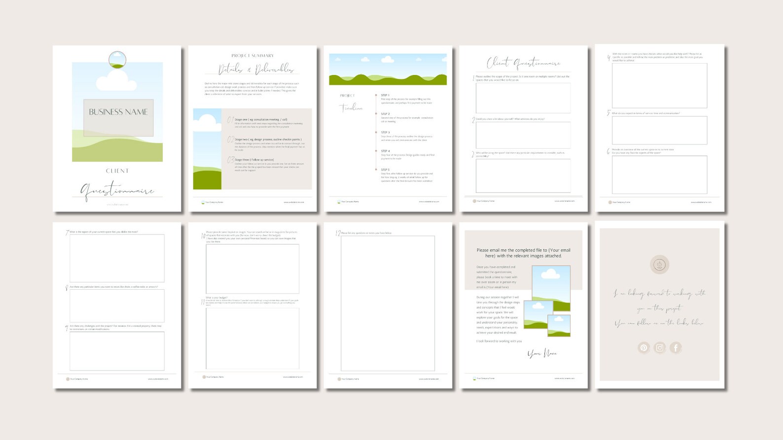 Interior Design Client Questionnaire | Client Onboarding | Design ...