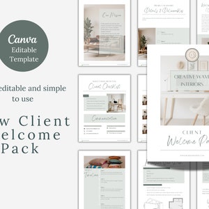 Interior Design Client Welcome Pack | Client Onboarding | Questionnaire ...