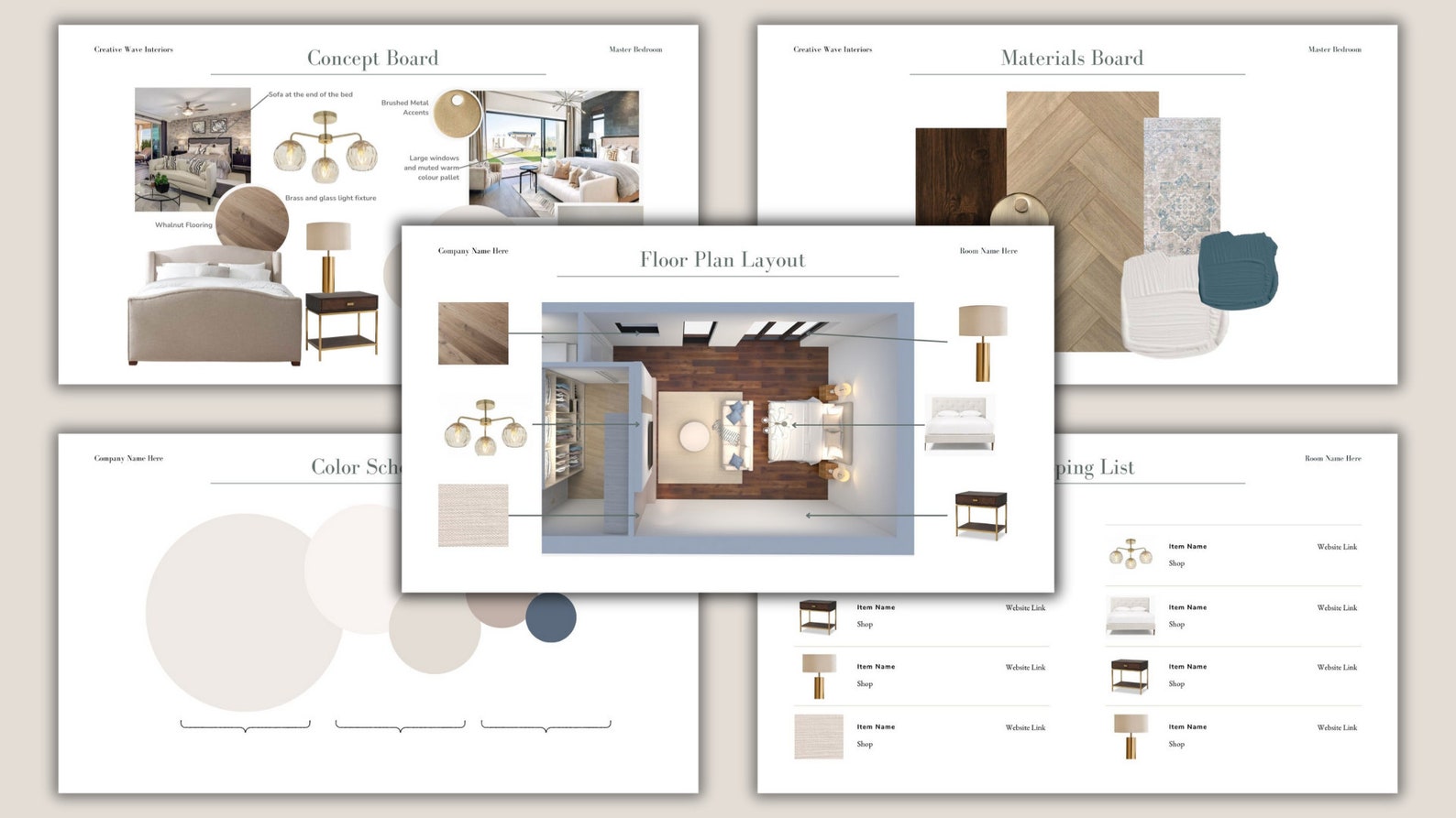 Professional Interior Design Presentation | Design Project Proposal ...