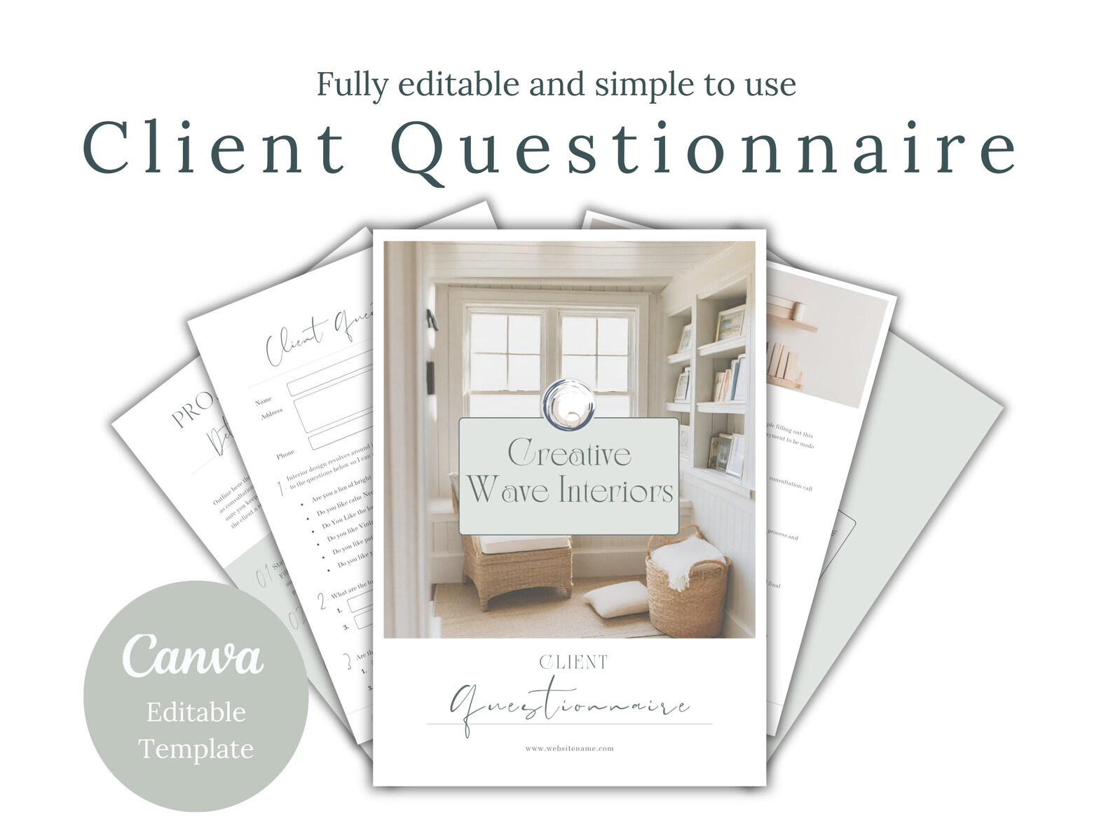 Interior Design Client Questionnaire Client Onboarding Design ...