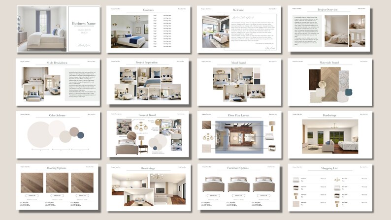 Professional Interior Design Presentation | Design Project Proposal Template | Presentation ...