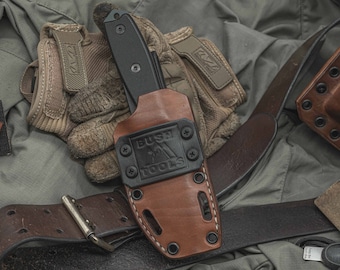 Hybrid Leather Kydex Sheath for ESEE 5 Knife - Etsy