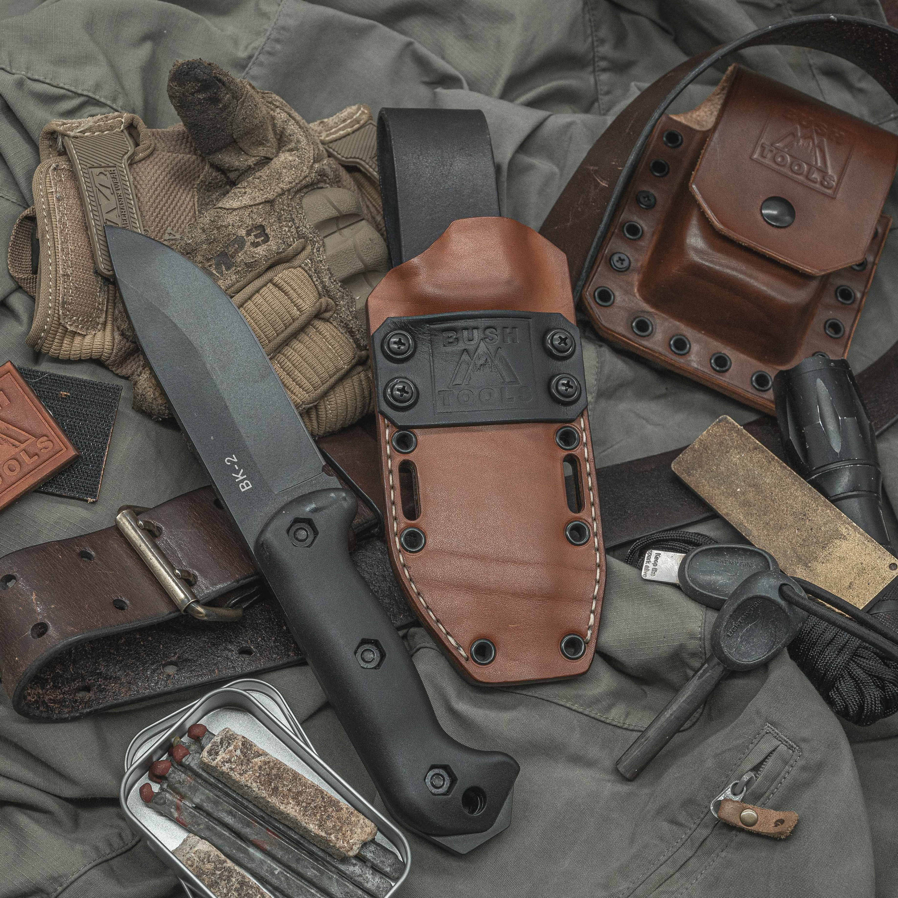 Hybrid Sheath Kydex Leather Case for KABAR BK2 Knife - Etsy